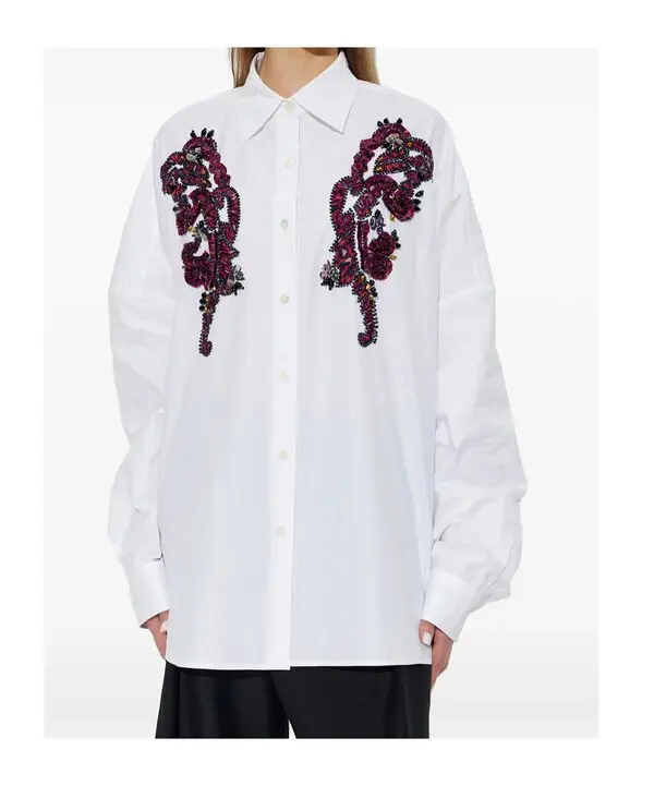 Dries Van Noten Embroidered Cocoon Shirt