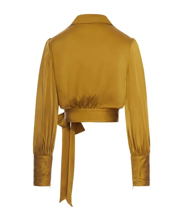 Zimmermann Long-sleeve Wrap Top