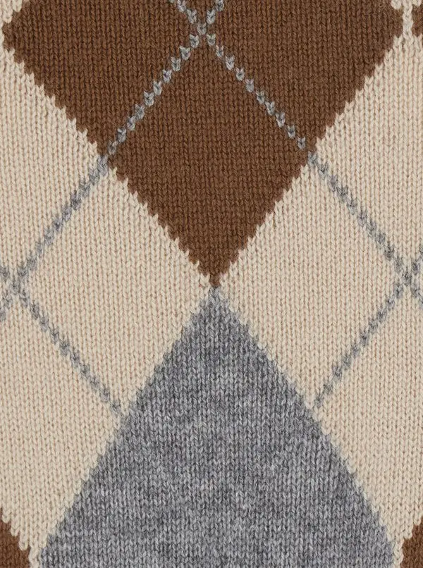 Max Mara Argyle-pattern Sweater