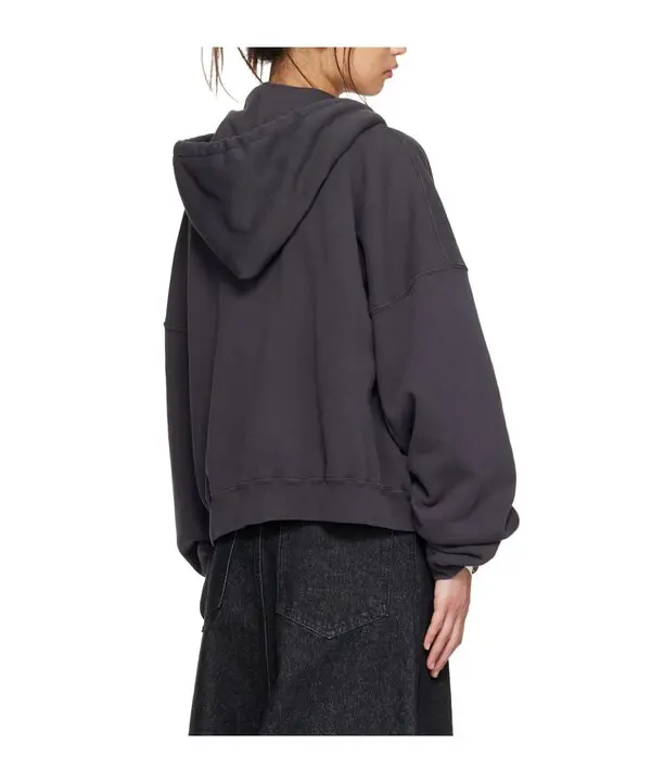 LU'U DAN Washed Zip Hoodie