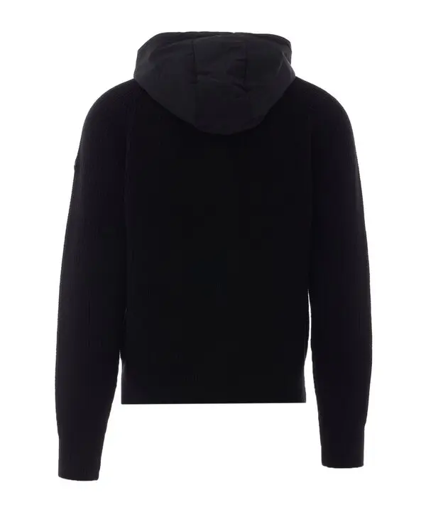 Moncler Hooded Cardigan With Snap-button Closure