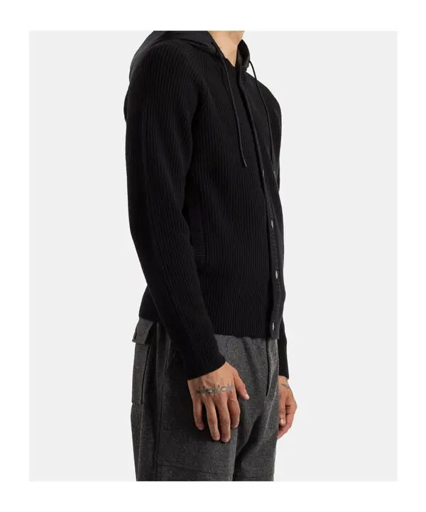 Moncler Hooded Cardigan With Snap-button Closure