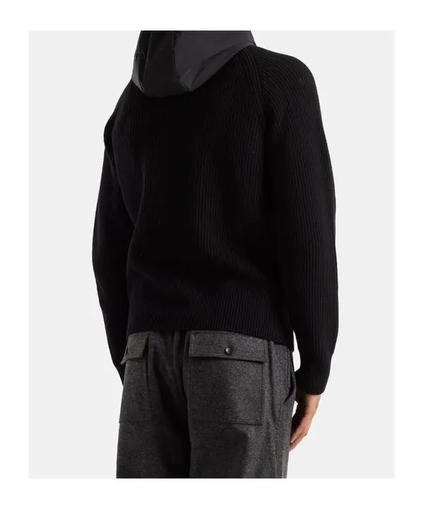 Moncler Hooded Cardigan With Snap-button Closure