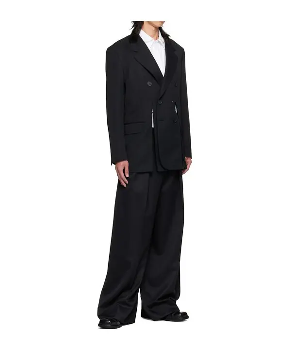 Simone Rocha Double-breasted Suit Jacket With Vents At The Hem