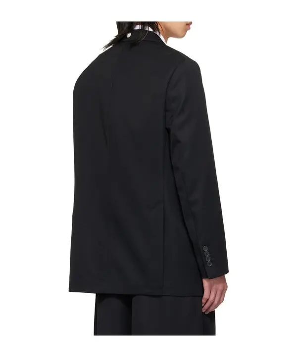 Simone Rocha Double-breasted Suit Jacket With Vents At The Hem
