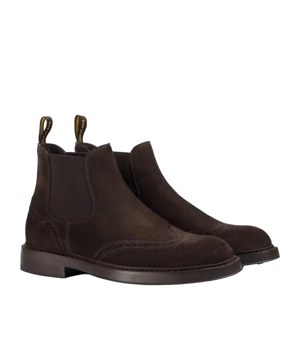 DOUCAL'S Round Toe Ankle Boots