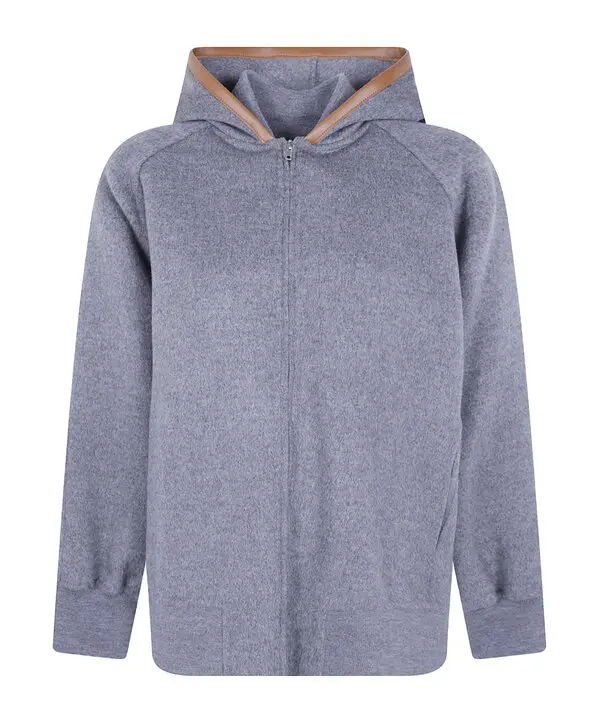 SEMICOUTURE Double-layer Wool Hooded Bomber Jacket