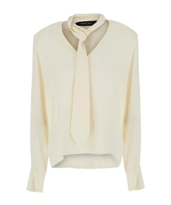 Federica Tosi V-neck Long-sleeved Shirt
