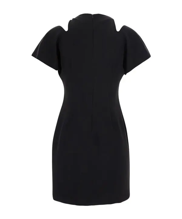 Federica Tosi Short Draped-neck Dress