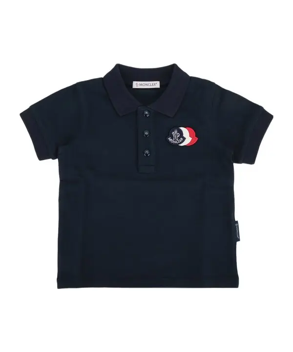 Moncler Collared Short-sleeved Polo Shirt