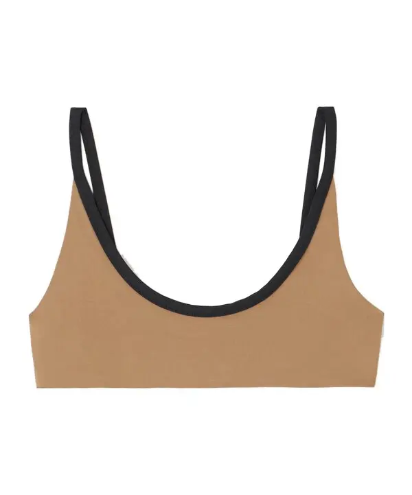 Marysia Calacatta Two-tone Bikini Top