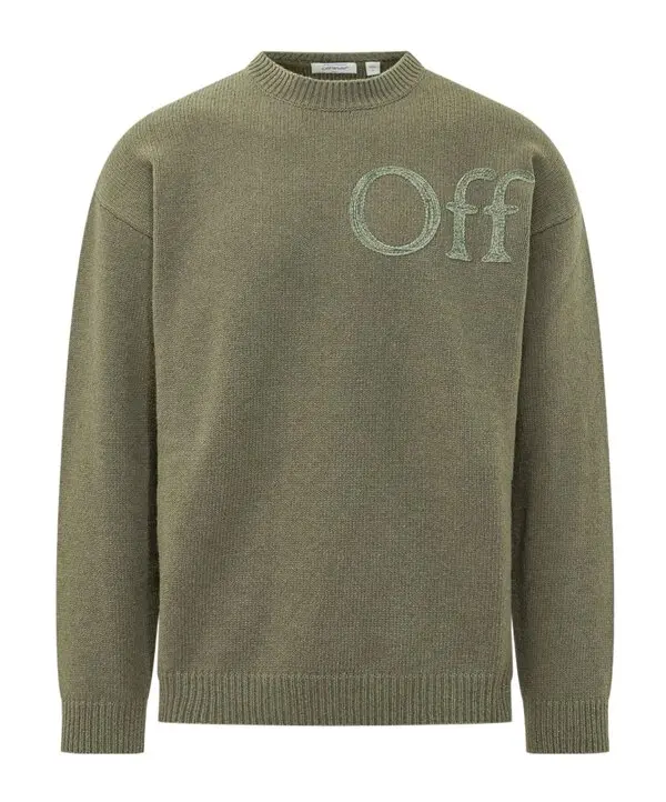 Off-White Bookish Logo-patch Sweater