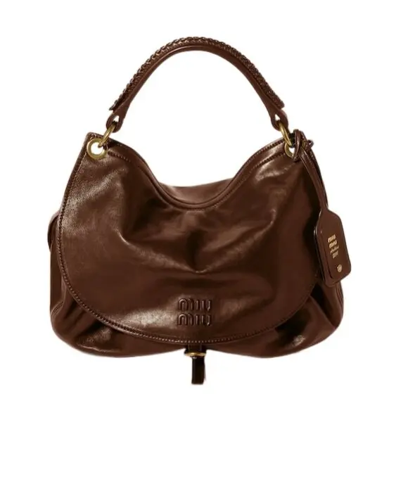 Miu Miu Rendez-vous Leather Bag - Oak