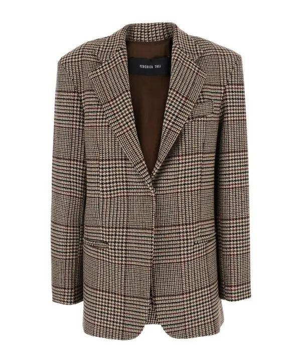 Federica Tosi Blended Welsh-style Suit Jacket