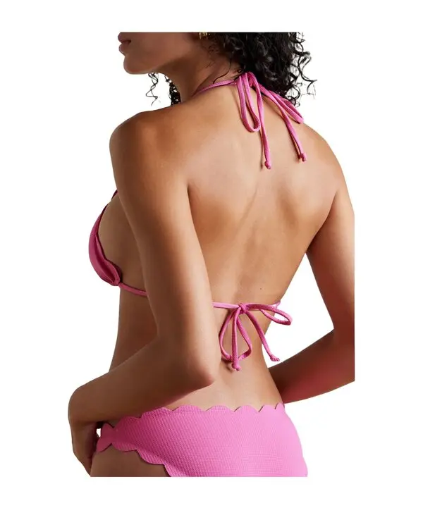 Marysia Broadway Seersucker Triangle Bikini Top