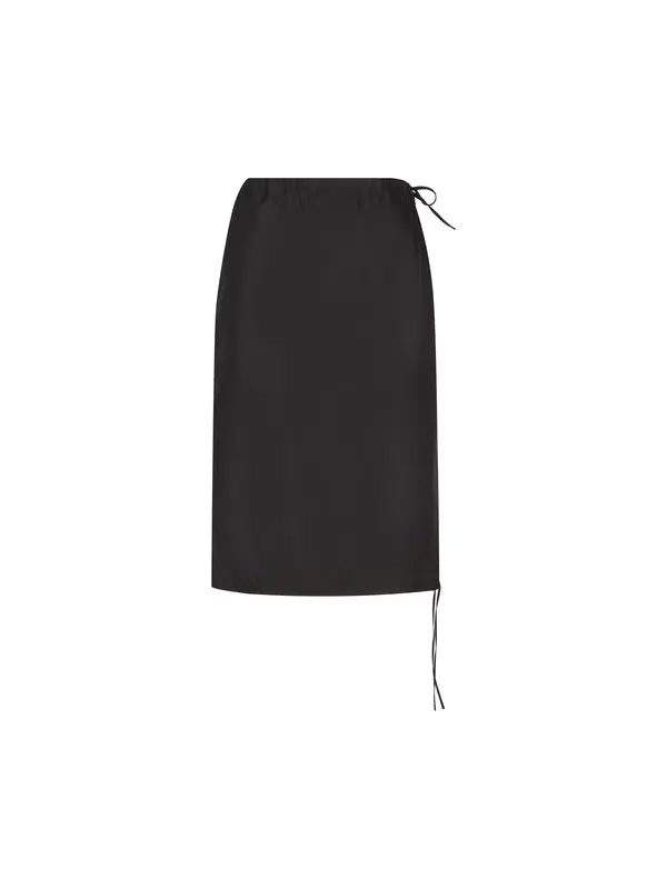 Prada Elastic Waist Midi Skirt