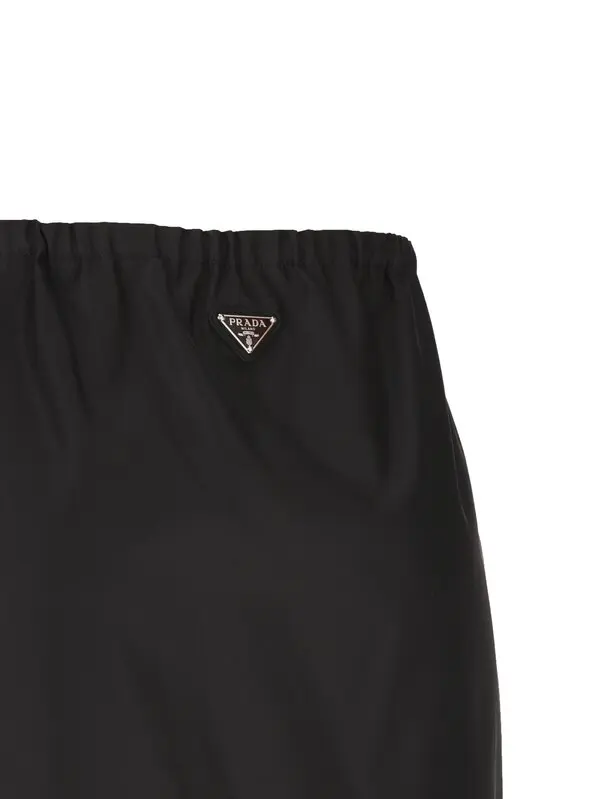 Prada Elastic Waist Midi Skirt
