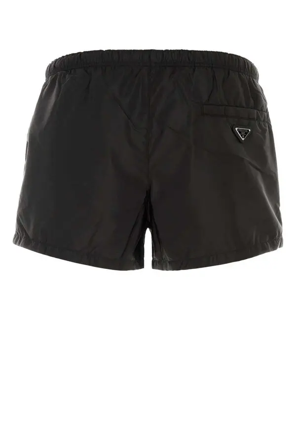 Prada Contrast Stitching Swim Shorts