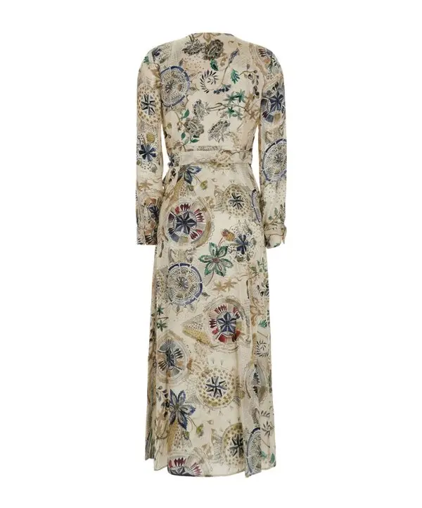 Momoni V-neck Printed Dress