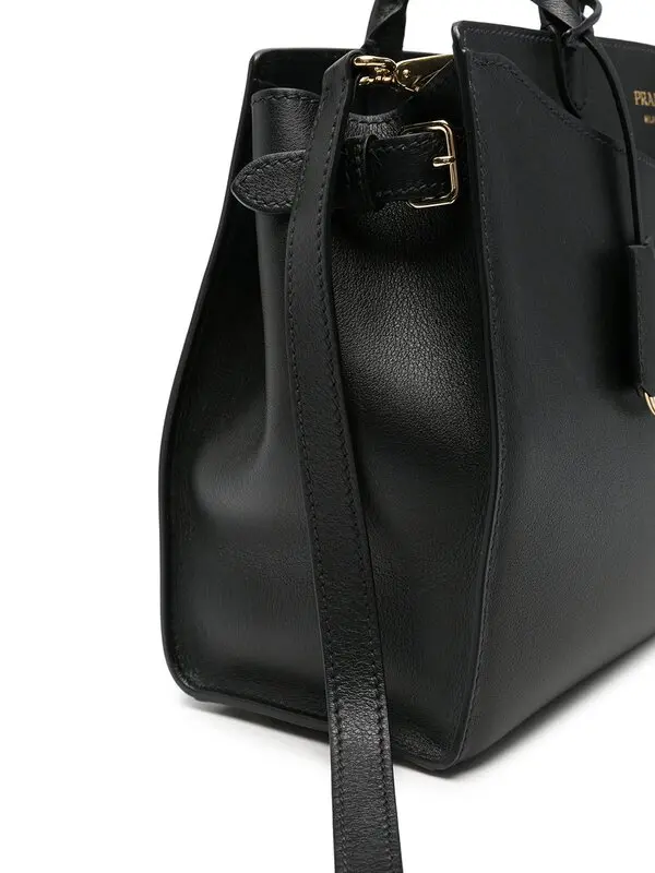 Prada Structured Leather Tote Bag