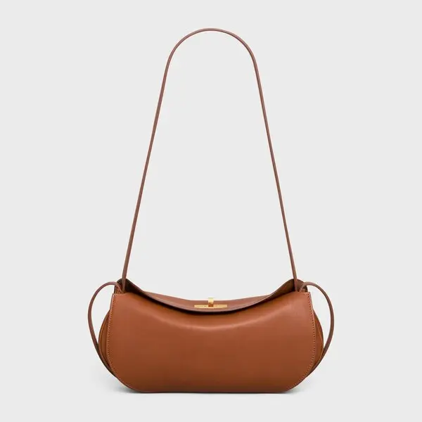 Celine Little Hot Dog In Supple Natural Calfskin
