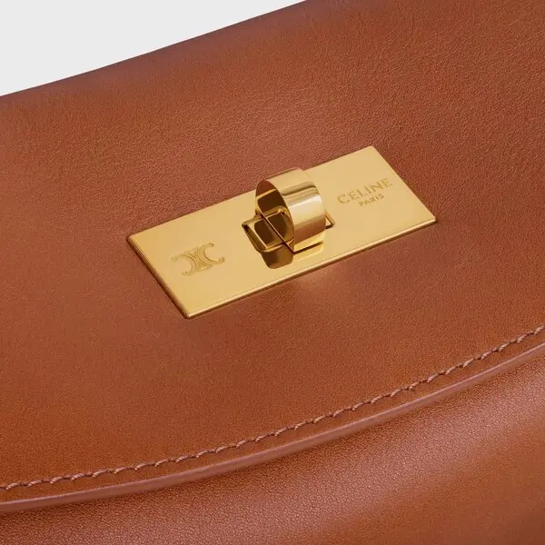 Celine Little Hot Dog In Supple Natural Calfskin