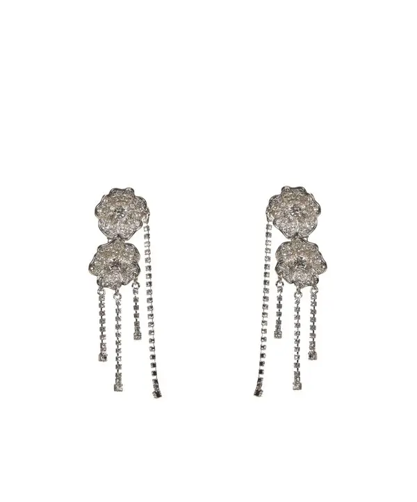 Alessandra Rich Floral Embellished Earrings