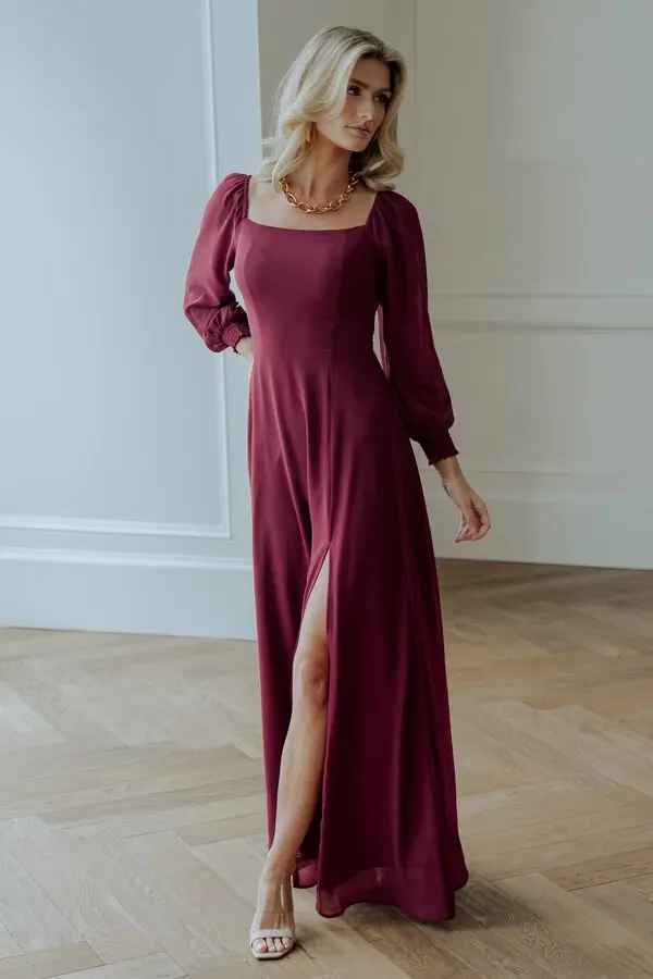 XH TEXTILES Giselle Maxi Dress - Mulberry