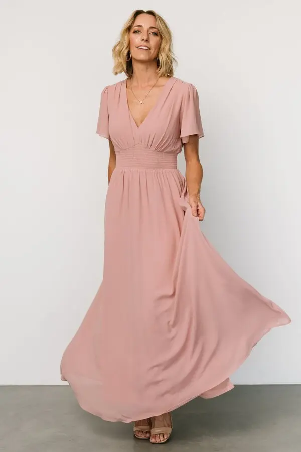 XH TEXTILES Birdie Maxi Dress - Blush