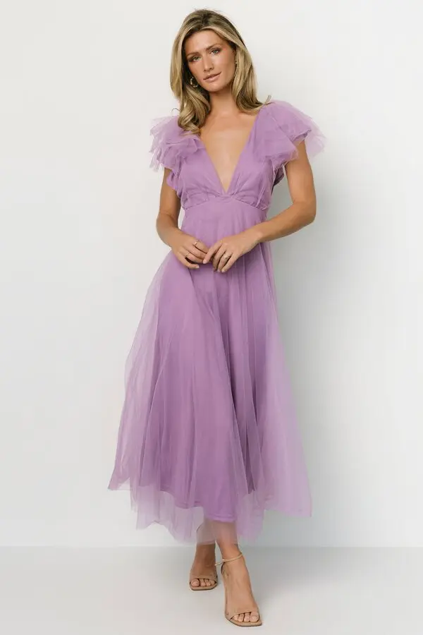 MABLE Annabella Tulle Dress - Lavender