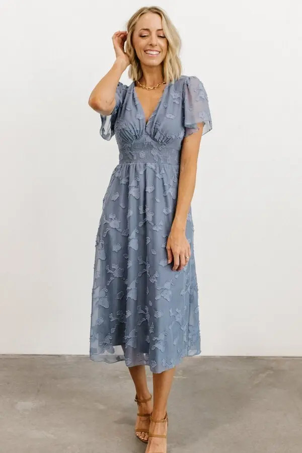 RICA RICA June Smocked Midi Dress