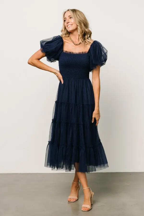 LISTICLE Liv Tulle Midi Dress