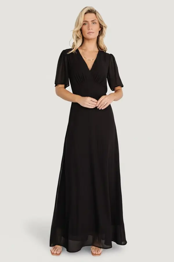 XH TEXTILES Esti Maxi Chiffon Dress