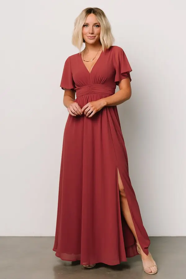 XH TEXTILES Ramona Maxi Dress - Terracotta