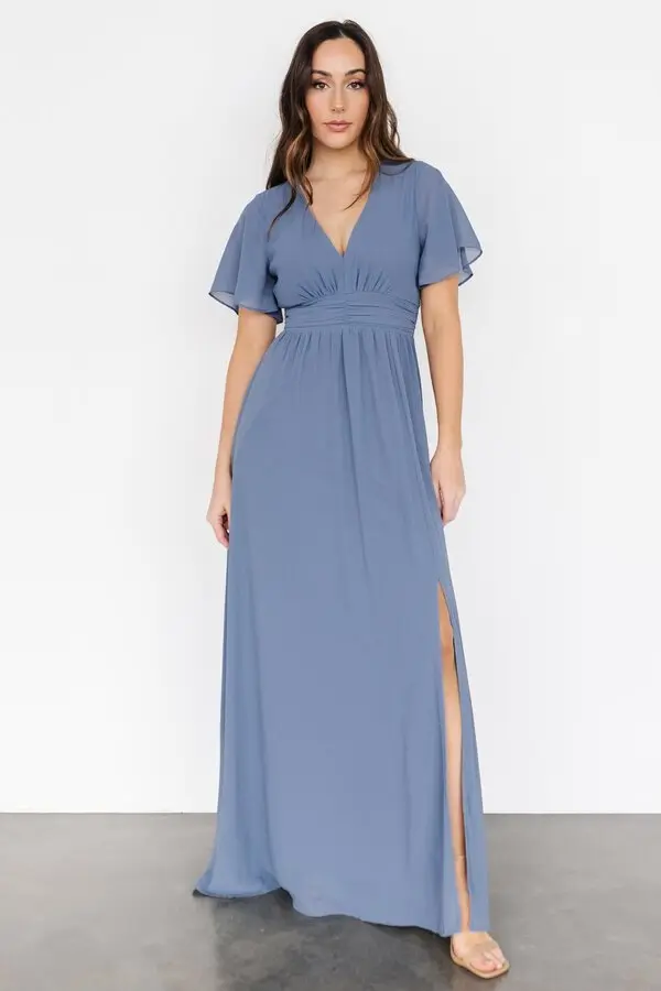 XH TEXTILES Ramona Maxi Dress - Whisper Blue