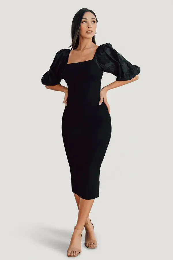 FLYING TOMATO Weyland Bodycon Midi Dress