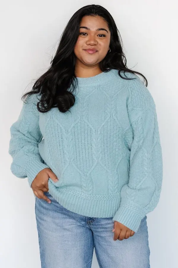 HEM & THREAD Sheffield Cable Knit Sweater