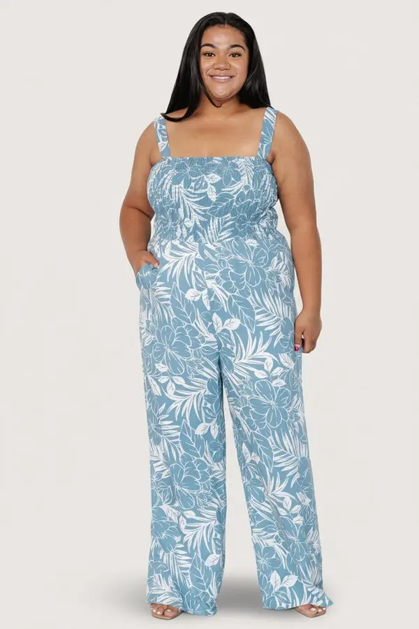 GILLI Keely Tank Jumpsuit - Blue Print