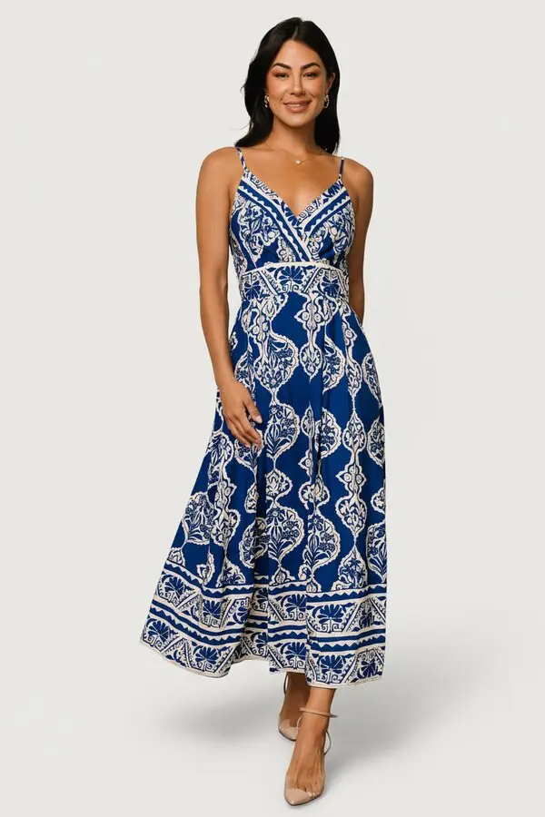 AAKAA Delia Midi Dress
