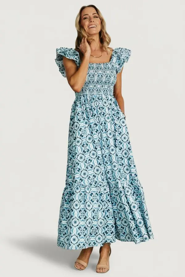 IN LOOM Zoey Smocked Maxi Dress