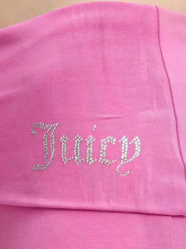 Juicy Couture Rhinestone-logo Mini Shorts - Pink