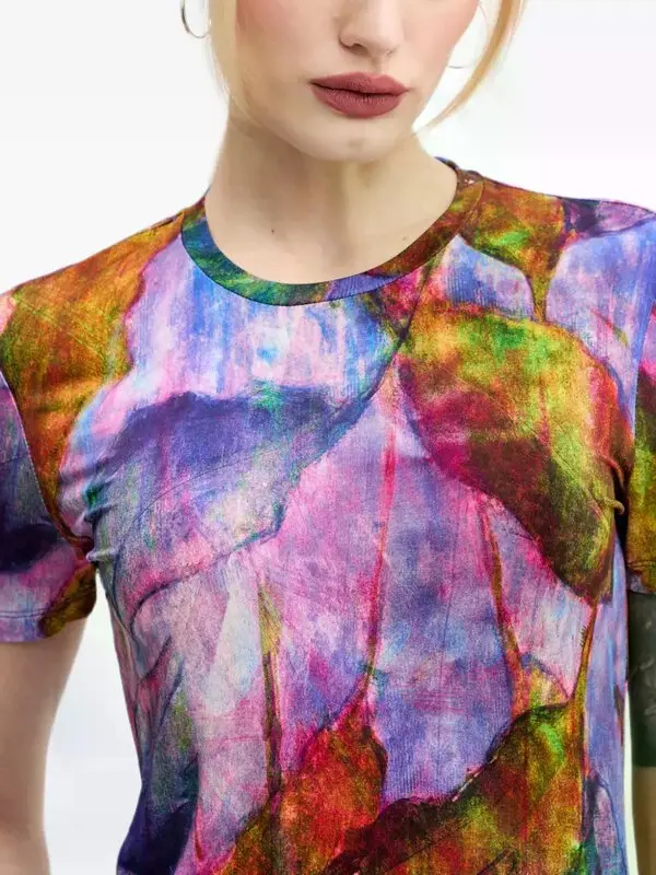 Desigual Leaf-print Short-sleeve T-shirt