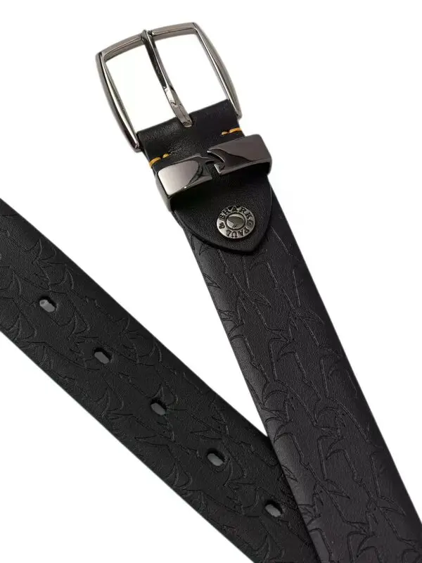 Paul & Shark Embossed Leather Belt