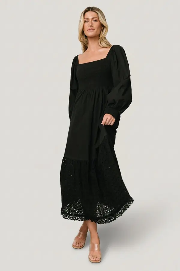LISTICLE Chandler Eyelet Maxi Dress