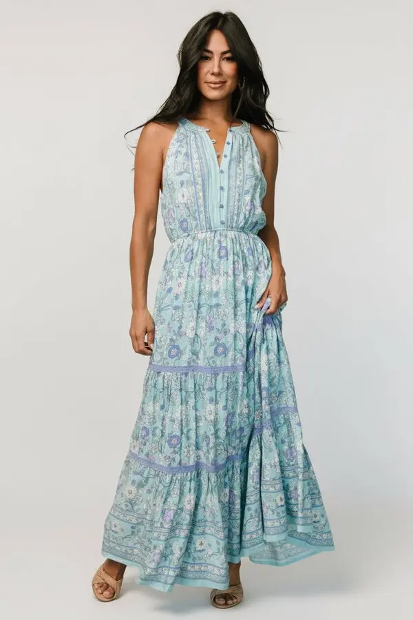 IN LOOM Meline Button Front Maxi Dress