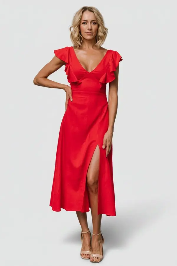 DRESS FORUM Elena Midi Dress