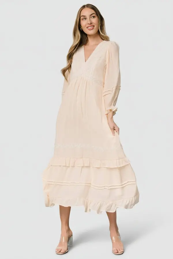 POLAGRAM Amberlee Embroidered Dress