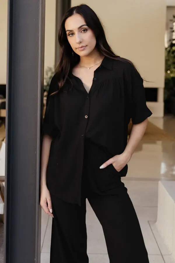 HAYDEN Romy Button Top