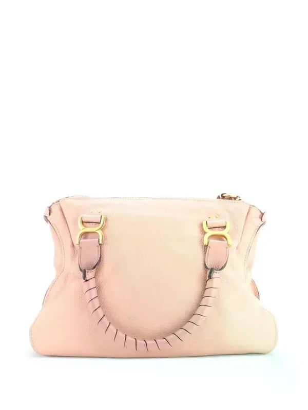 Chloé Marcie Leather Shoulder Bag - Pink