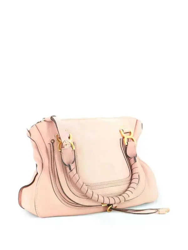 Chloé Marcie Leather Shoulder Bag - Pink